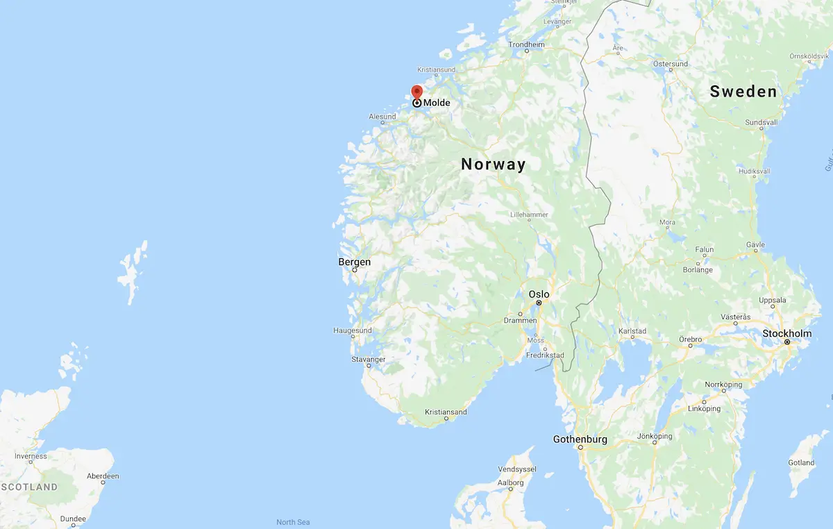 Molde, en Norvège, est l'une des villes les plus merveilleuses du pays ...