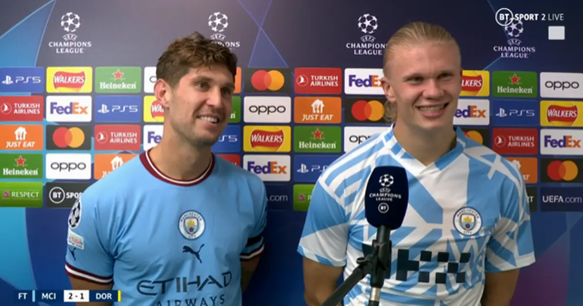 Ce que Guardiola a dit à John Stones et Erling Haaland pour inspirer la victoire de Man City ...